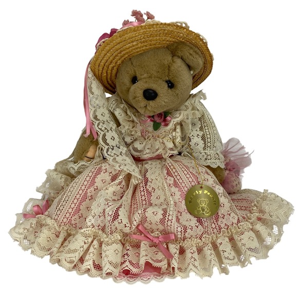 Bearly People | Toys | Nwt Vtg Bearly People Teddy Bear Lace Dress ...